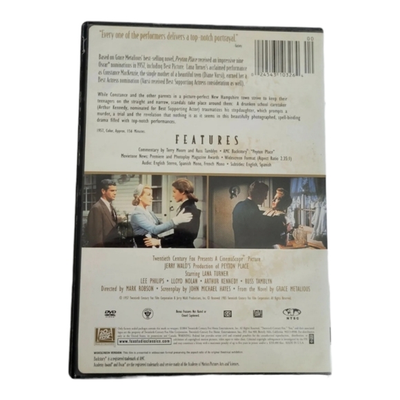 20th Century Studios | Media | Peyton Place Dvd Mark Robson Dir 2th Century Fox 957 | Poshmark